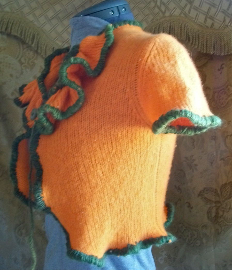 New Upcycled Ruffled Shrug – Cinder Garden Designs ...